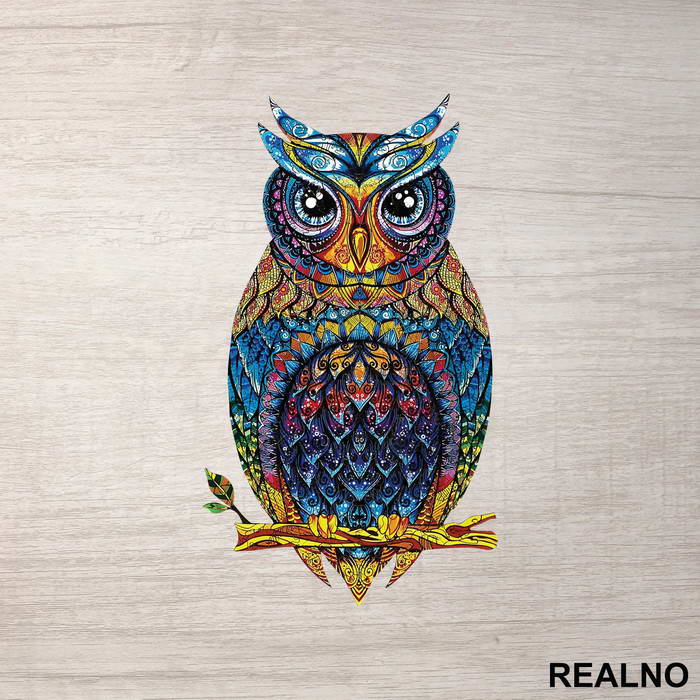 COLORFUL OWL - ŽIVOTINJE - NALEPNICA