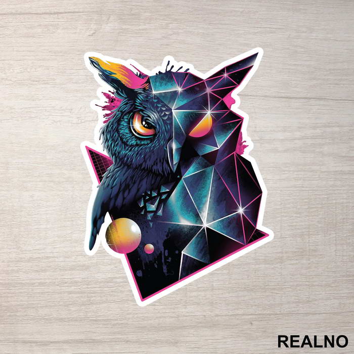 GALAXY OWL - ŽIVOTINJE - NALEPNICA