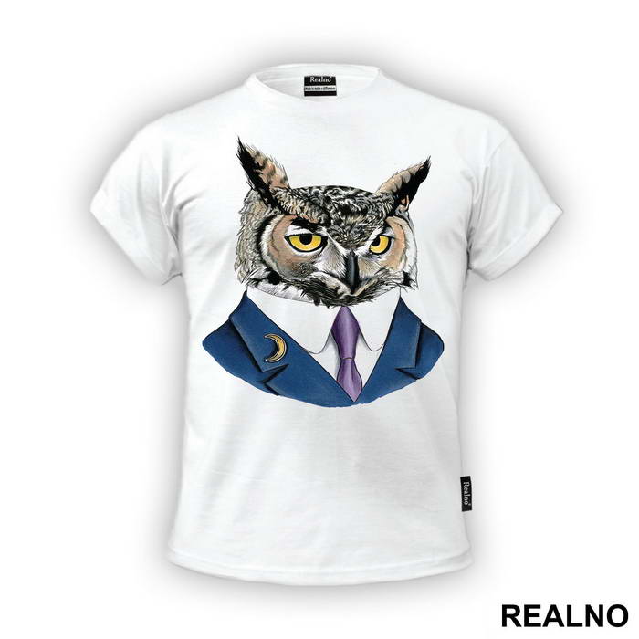 OWL IN A SUIT - ŽIVOTINJE - MAJICA