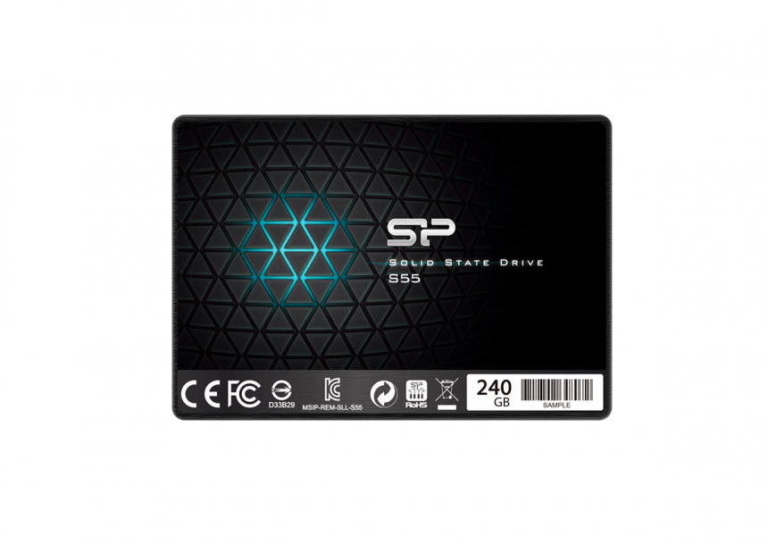 SSD Silicon Power Slim S55 - 240 GB 2.5" SATA3, R-550 MBs / W-450 MBs, SP240GBSS3S55S25
