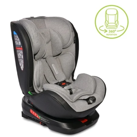 Lorelli Autosedište Nebula I-Size Isofix 40-150cm Grey 360