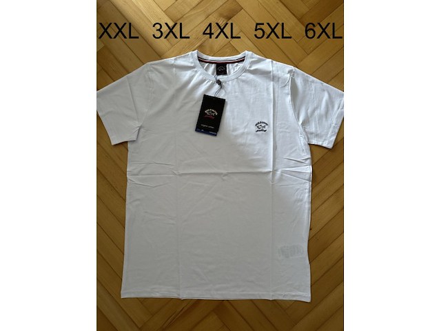 Paul &;;; Shark bela muska majica XXL 3XL 4XL 5XL 6XL PS2