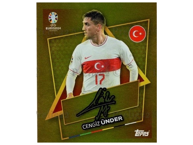 EURO 2024 Germany TUR SP Cengiz Under, SIGNATURE