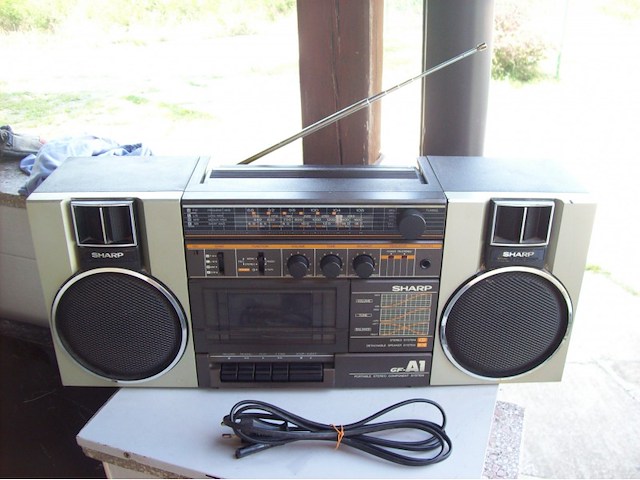 SHARP retro stereo radio kasetofon GF - A1H(BR)