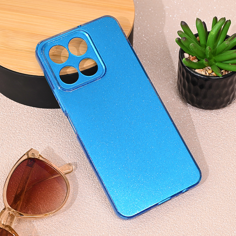 Zastitna maska (futrola) Sparkle Dust - Huawei Honor X6a svetlo plava
