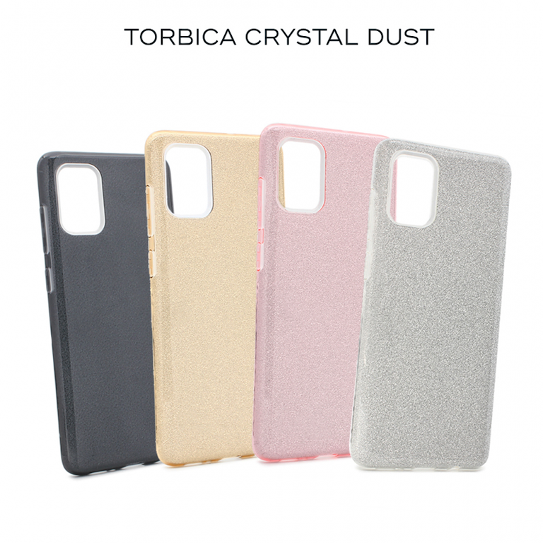 Zastitna maska (futrola) Crystal Dust - Huawei P40 Lite E zlatna
