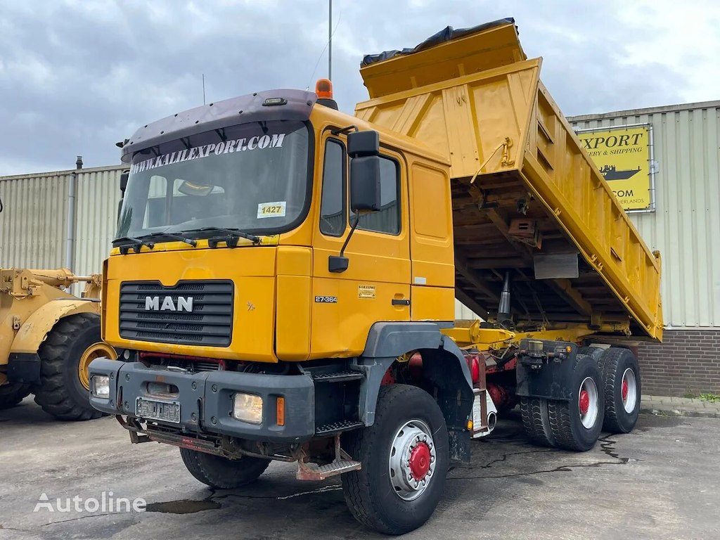 MAN 27.364 Kipper 6x6 Big Axle's Auxilery Full Steel Good Condition kiper