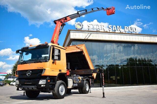 Mercedes-Benz 4x4 ACTROS 1841 PALFINGER PK 23002 CRANE BASKET kiper