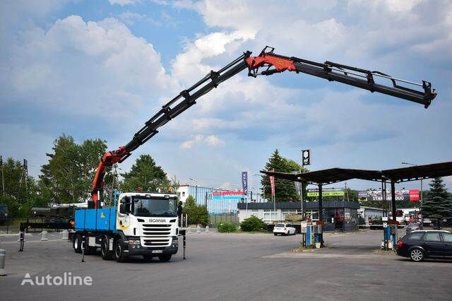 Scania G 480 8x4 Palfinger PK 50002 FLY JIB CRANE KRAN kamion s ravnom platformom