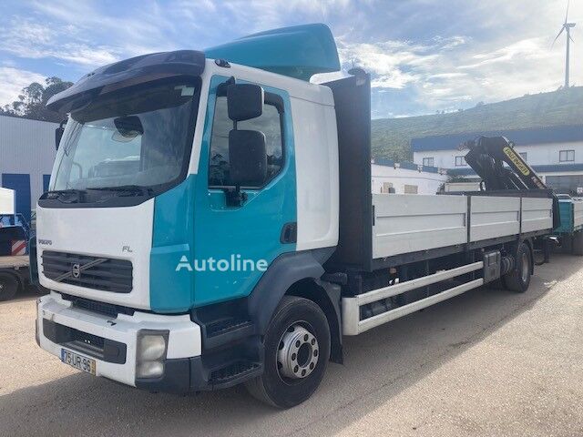 Volvo FLL / Manual 4+4 FL7 II / FE7 4X2 Caixa Aberta com Grua e Comand kamion s ravnom platformom