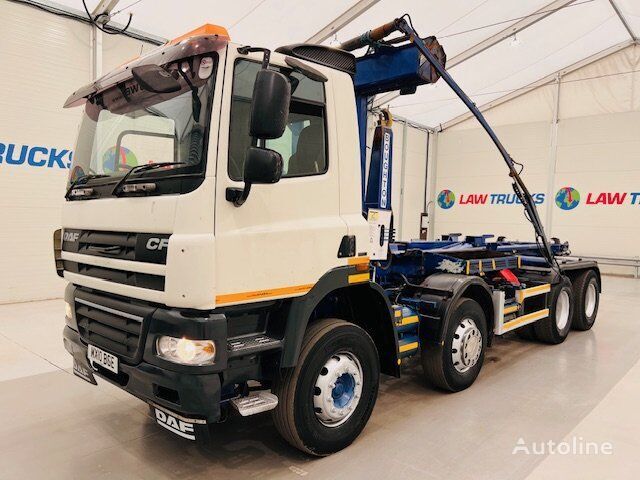 DAF CF85 410 8x4 Day Cab Hookloader Manual kamion rol kiper