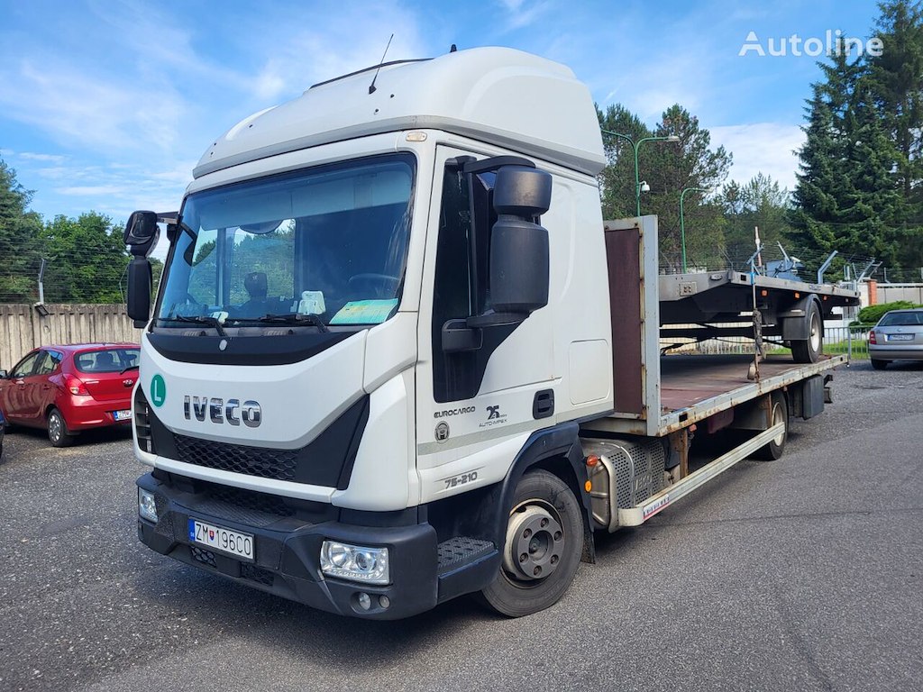 Prodaje se IVECO 75E kamion platforme na aukciji + prikolica platforma