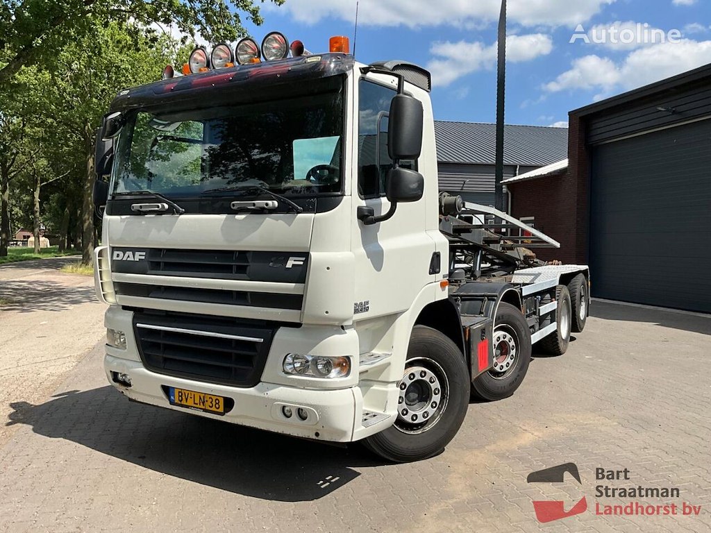 DAF CF 85.410 8x2 Euro 5 Handgeschakeld met Kabel containersysteem kamion sa kukom za podizanje tereta