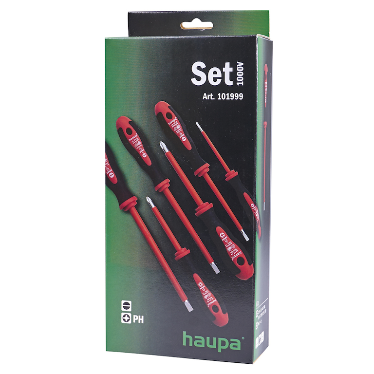 Haupa – Set odvijača 6 komada, 2xPH, 4xSL- H1019990