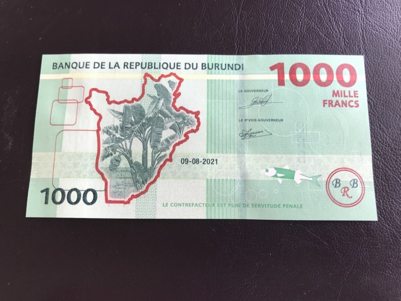 BURUNDI 1000 FRANAKA. UNC.2021.