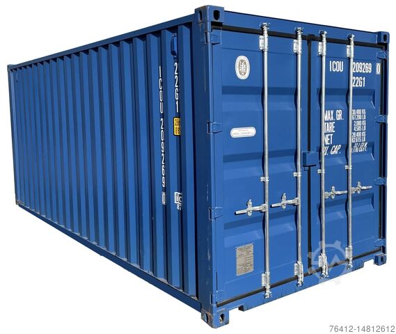 Geschl. Čelični kontejneri
A1 Container 20 Fuß Lagercontainer RAL 5010 Enzianblau