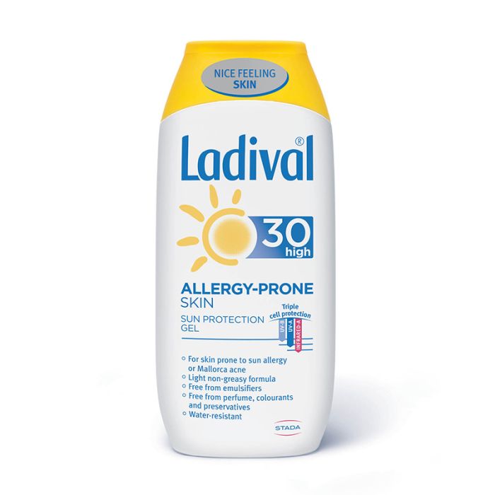 Ladival za osetljivu kožu sklonu alergiji na sunce 30 SPF gel 200ml