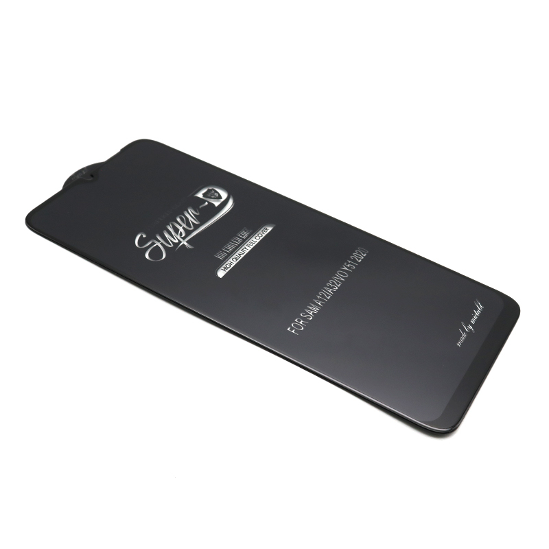 Staklena folija (zastitno kaljeno staklo) za ekran 11D - Samsung A022 Galaxy A02/A025 Galaxy A02s/A125 Galaxy A12 SUPER D crna (MS)