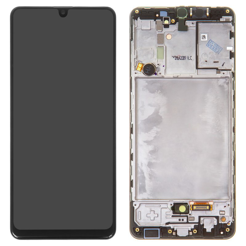LCD displej (ekran) - Samsung A315/Galaxy A31 2020 + touchscreen + okvir crni Service Pack ORG/GH82-22761A