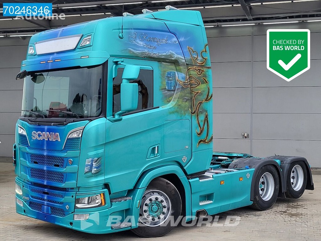 Scania R580 6X2 Special Paint! Retarder 2x Tanks ACC Standklima LED tegljač