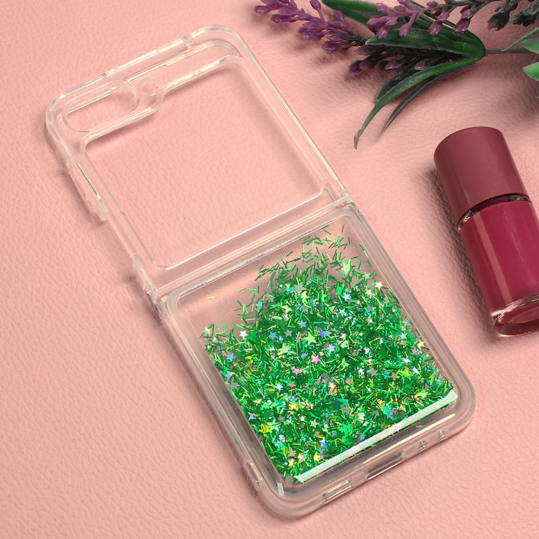 Zastitna maska (futrola) Glitter - Samsung F731B Galaxy Z Flip 5 5G zelena
