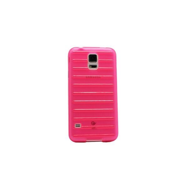 Zastitna silikonska maska (futrola) Rib - Samsung I9600 S5/G900 pink