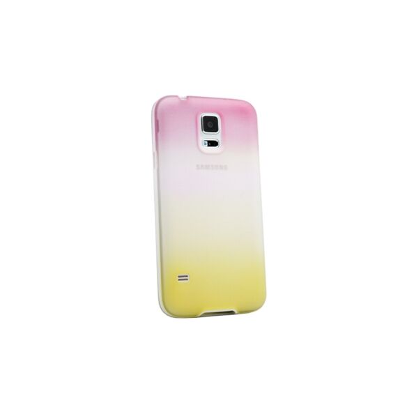 Zastitna maska (futrola) Rainbow - Samsung I9500 roze-zuta