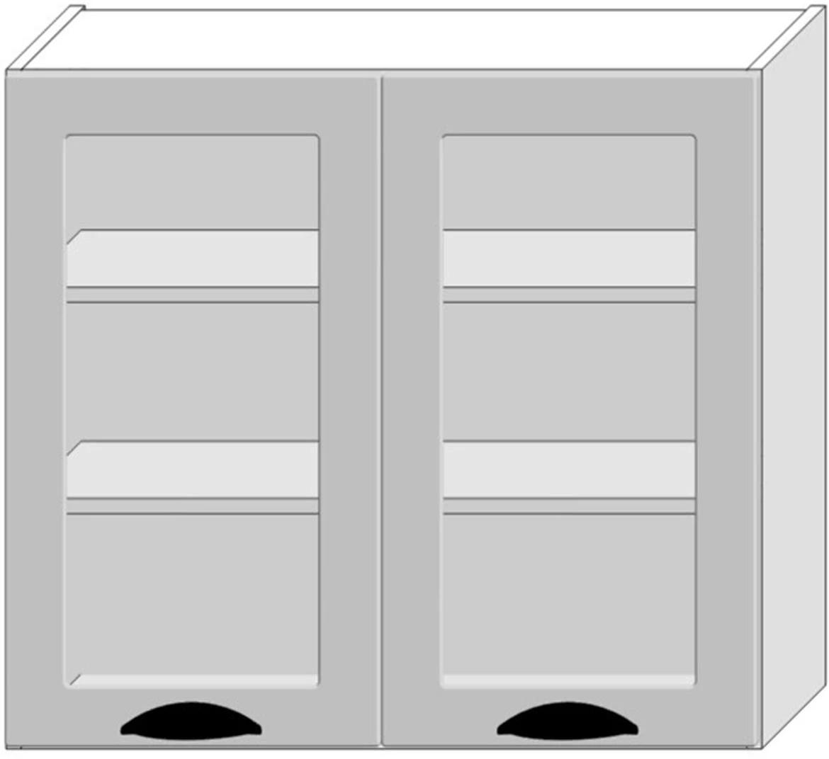 Adele kuhinjski element 2 vrata 80x30x72 cm sivo/beli