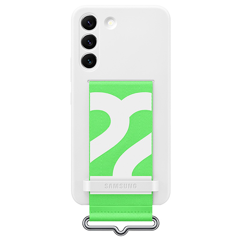 Samsung silikonska Zastitna maska (futrola) sa kaisem - S906B Galaxy S22 Transparent (EF-GS901-TWE)
