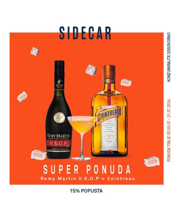 Sidecar Mix Remy Martin V.S.O.P. + Cointreau 2x0.70l