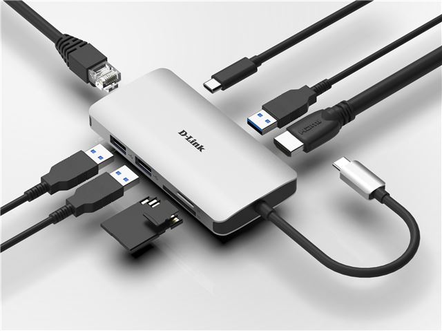 D-link USB-C Hub 8 in 1 DUB-M810