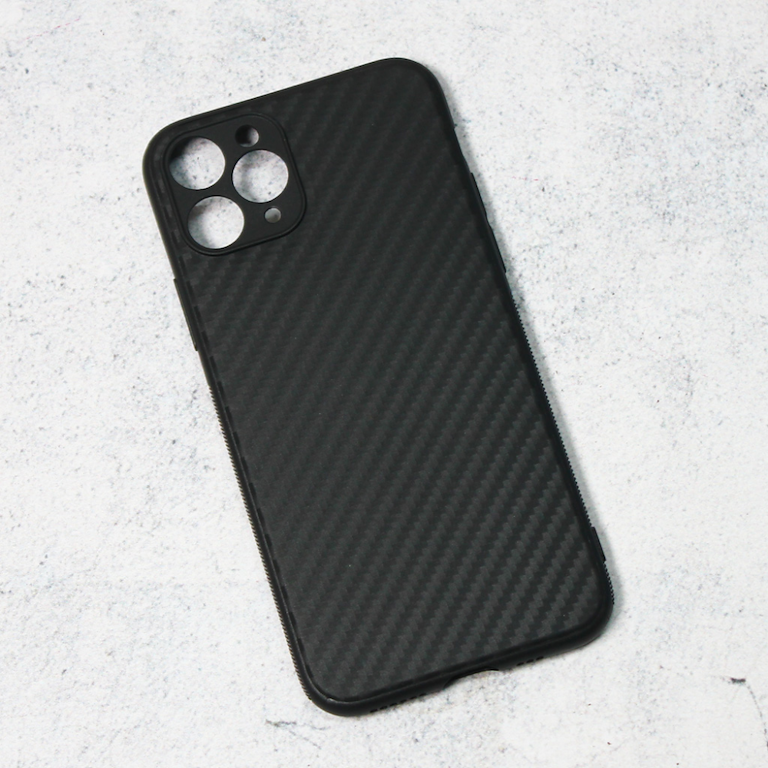 Zastitna maska (futrola) Carbon fiber - iPhone 11 Pro crna