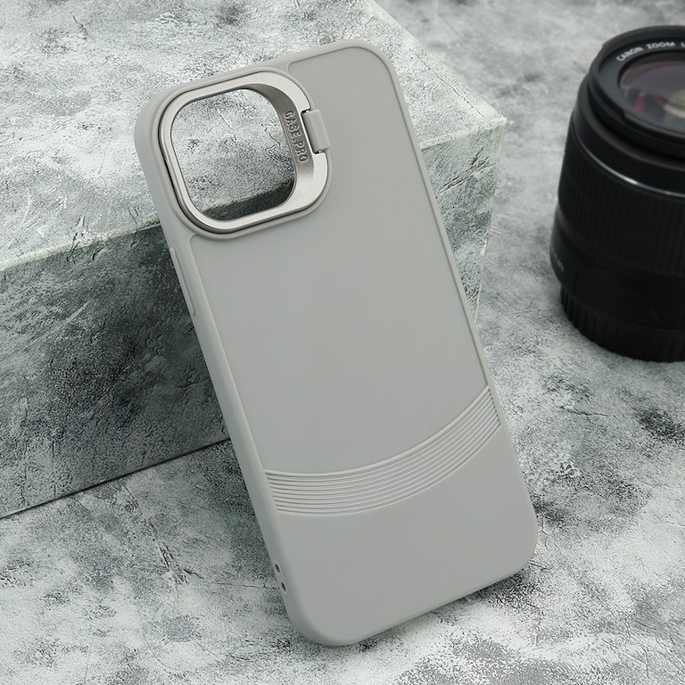 Zastitna maska (futrola) CAMERA HOLDER - iPhone 12 Pro siva (MS)