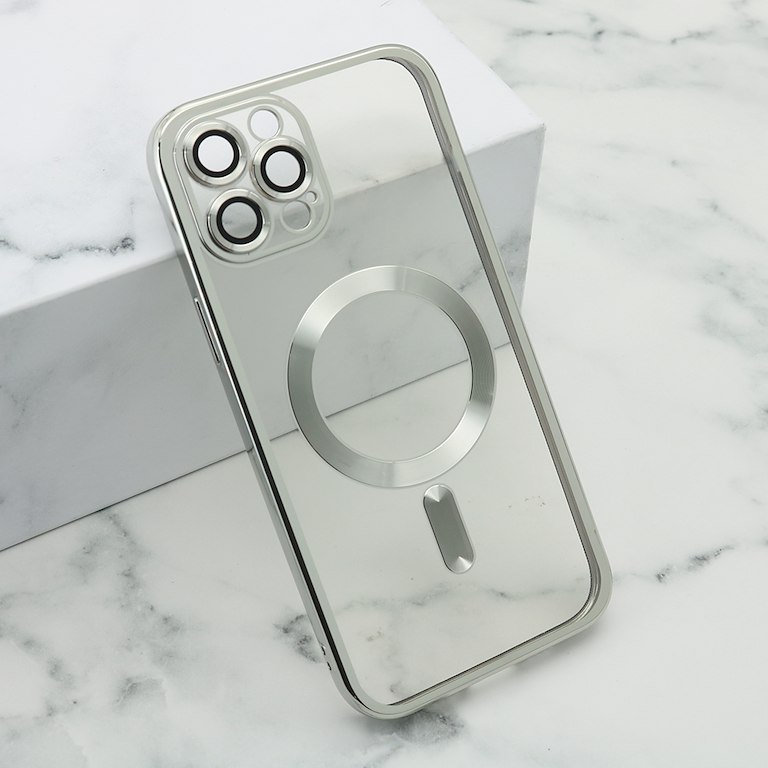 Zastitna maska (futrola) CAMERA PROTECT MagSafe - iPhone 12 Pro Max (6.7) srebrna (MS)