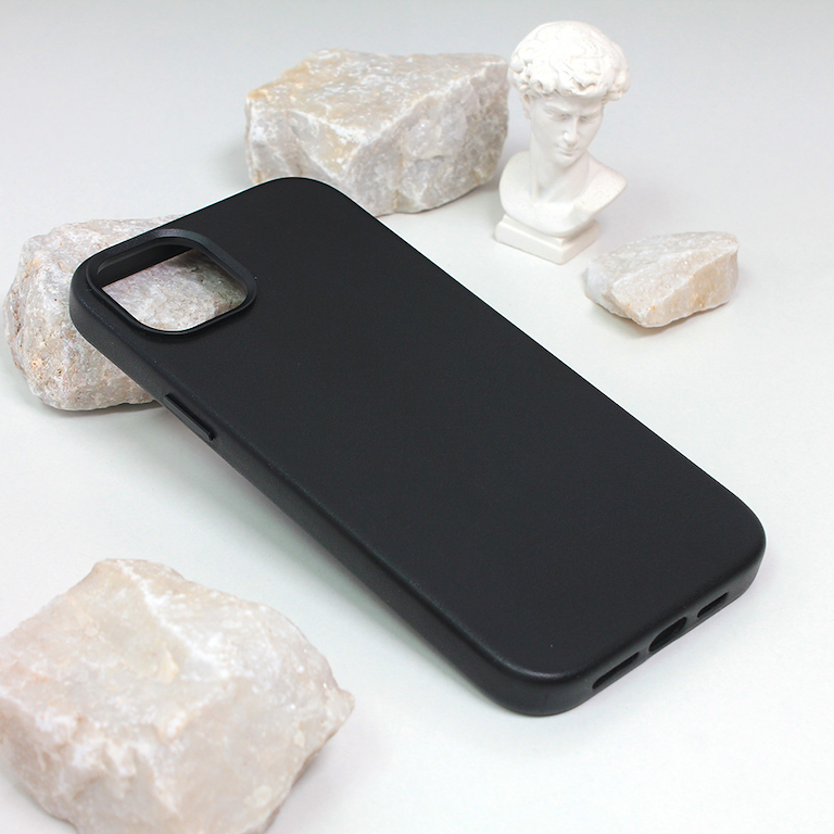 Zastitna maska (futrola) Beautiful Shine Leather iPhone 14 Plus crna