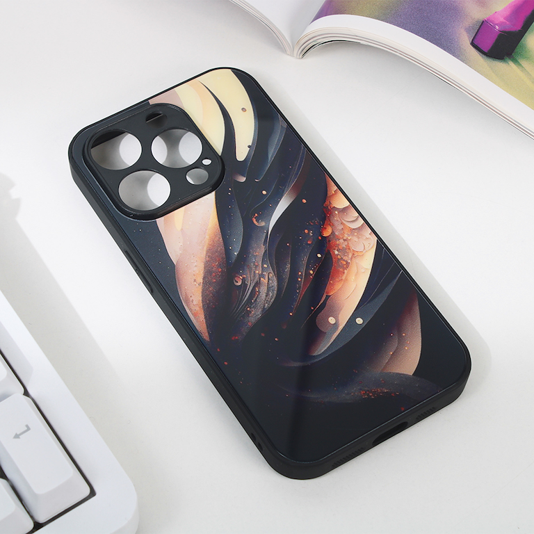 Zastitna maska (futrola) Abstract - iPhone 15 Pro 6.1 crna