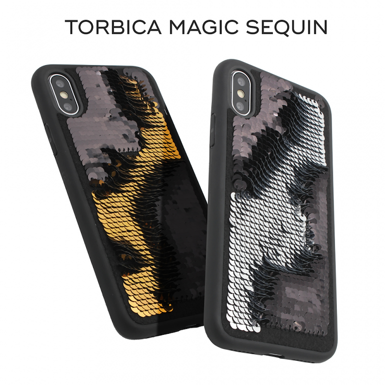 Zastitna maska (futrola) Magic Sequin - iPhone 6/6S srebrna