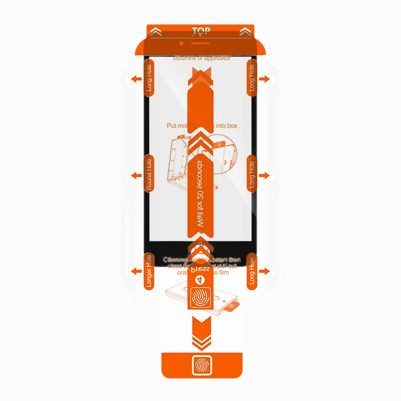 Staklena folija (zastitno kaljeno staklo) za ekran 2.5D dust free - iPhone 7/8/SE crni