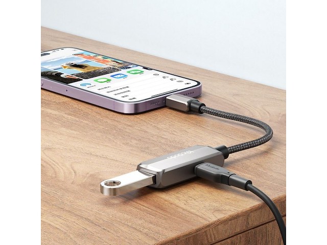 MCDODO OTG Adapter 2 U 1 Lightning na USB-A 3.0 zenski!