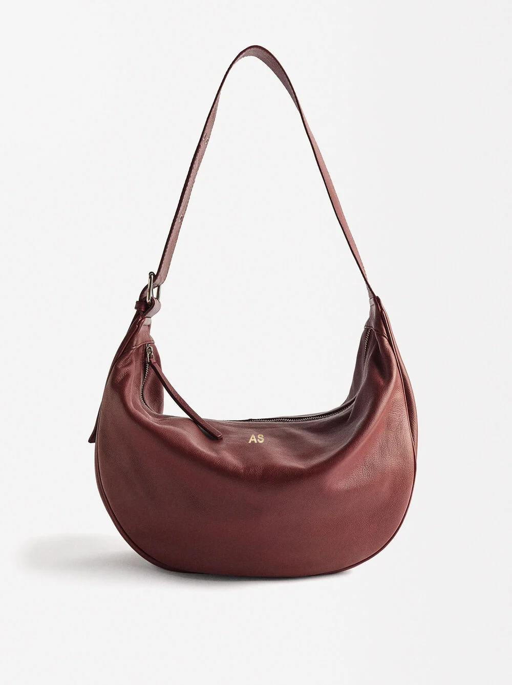 Leather Shoulder Bag L - Personalized