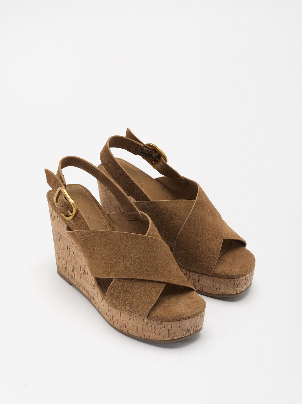 Online Exclusive - Leather Wedge Sandals