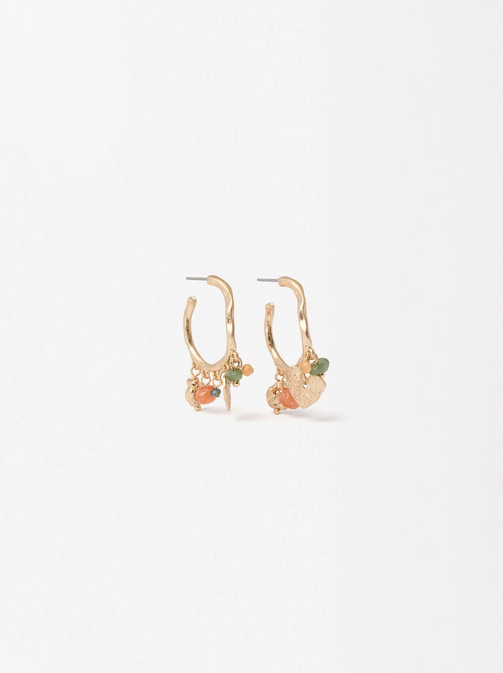Hoop Earrings With Stones