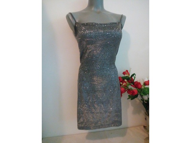 Mala srebrna haljina S