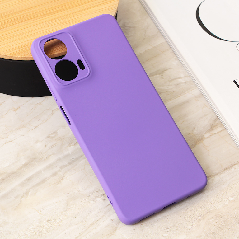 Zastitna maska (futrola) Teracell Giulietta - Motorola Moto G04 mat ljubicasta
