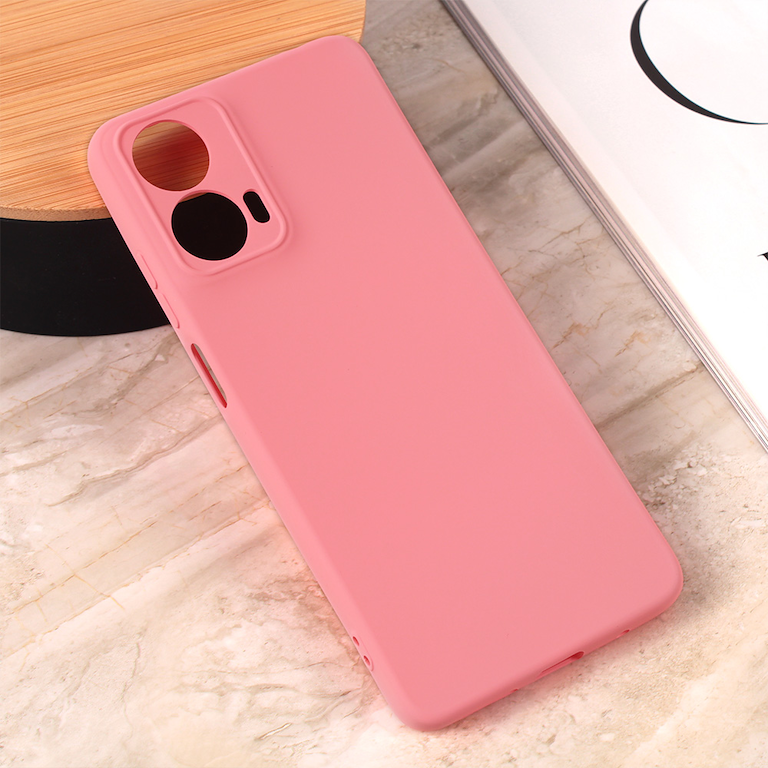 Zastitna maska (futrola) Teracell Giulietta - Motorola Moto G04 mat roze