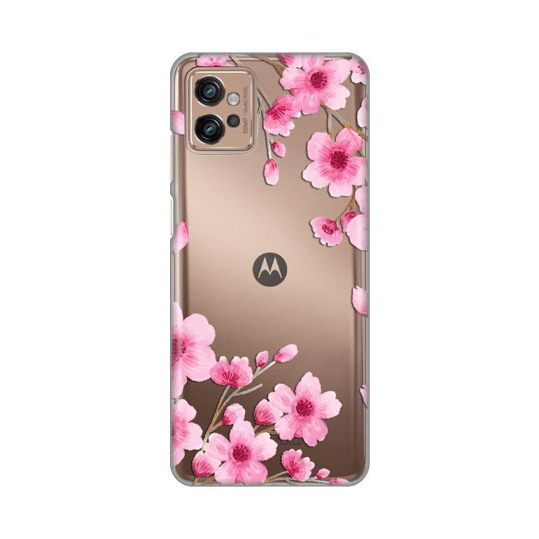 Zastitna ultra tanka (skin) maska / futrola PRINT - Motorola Moto G32 Rose flowers
