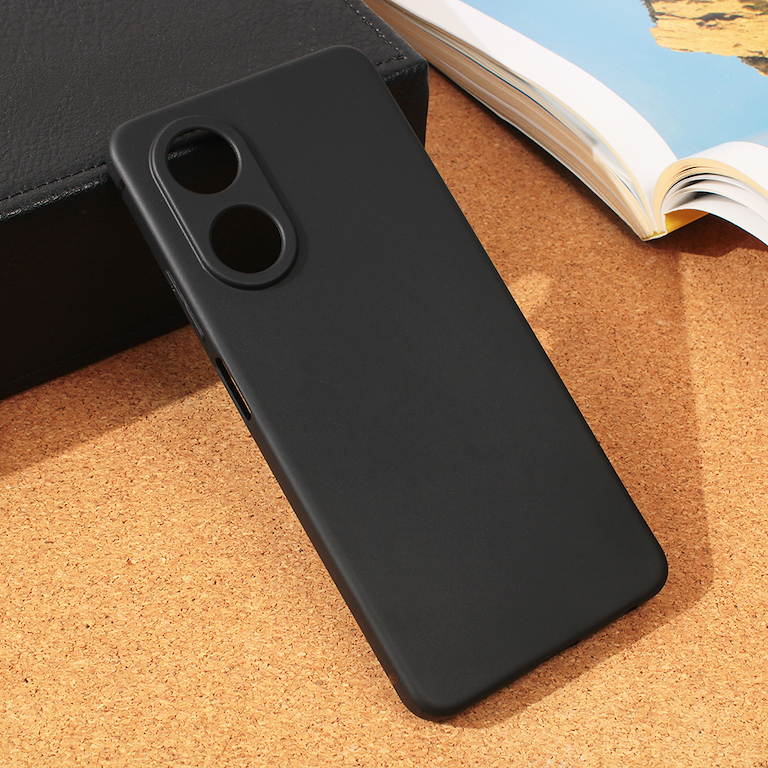 Zastitna silikonska maska (futrola) Ultra Thin - Oppo A58 mat crna