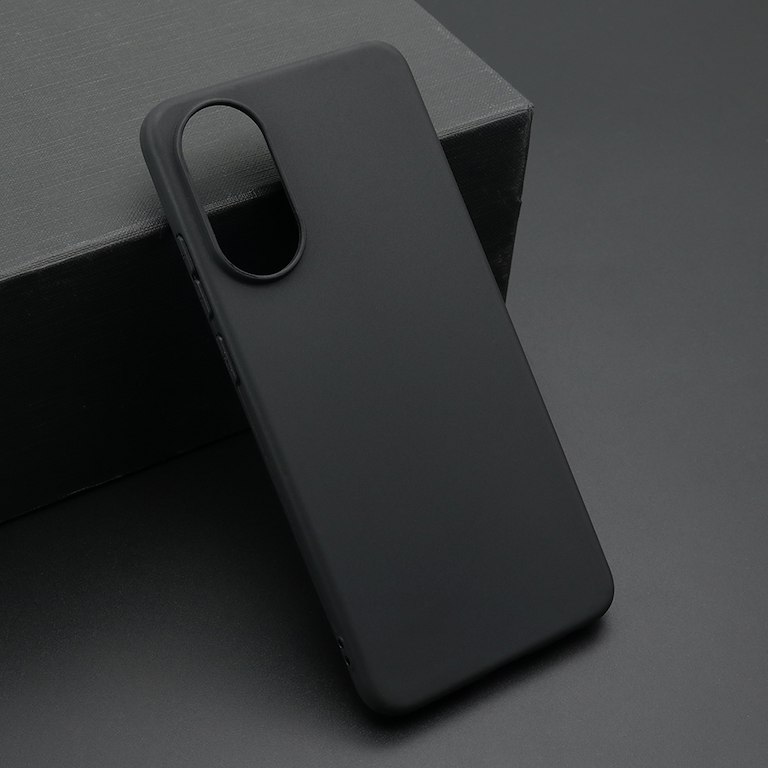 Zastitna ultra tanka (skin) maska / futrola KOLOR - OPPO A78 crna (MS)