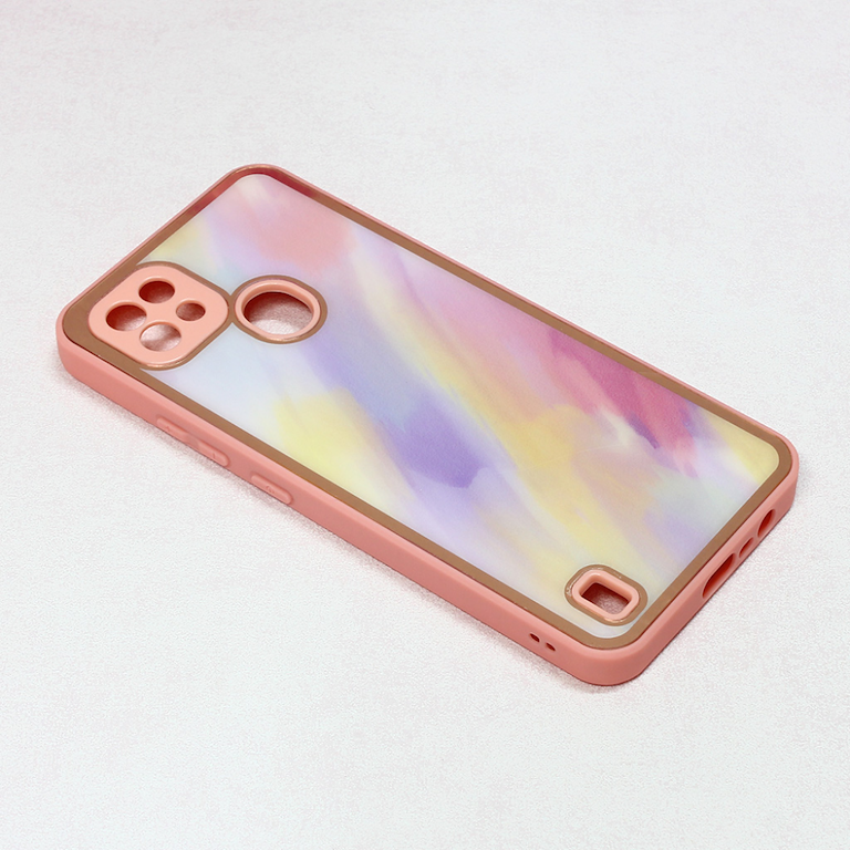 Zastitna maska (futrola) Candy Marble - Realme C21 svetlo ljubicasta