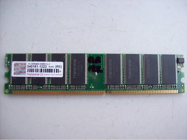 1 Gb ddr1 Transcend  na 400 Mhz - dvostrana